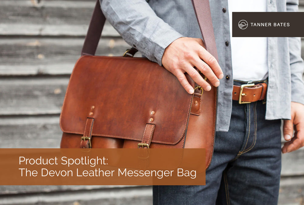 Product Spotlight: The Devon Leather Messenger Bag-Tanner Bates